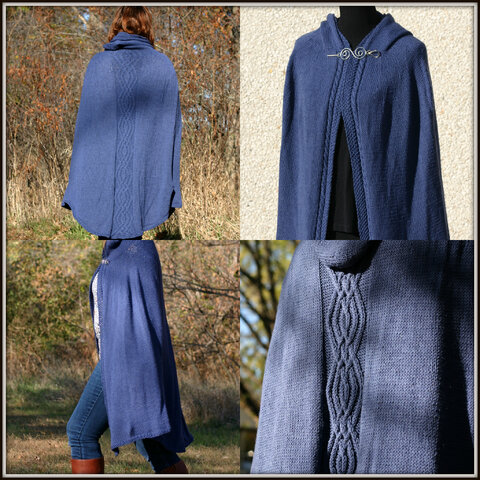 Medieval Hooded Cloak Pattern