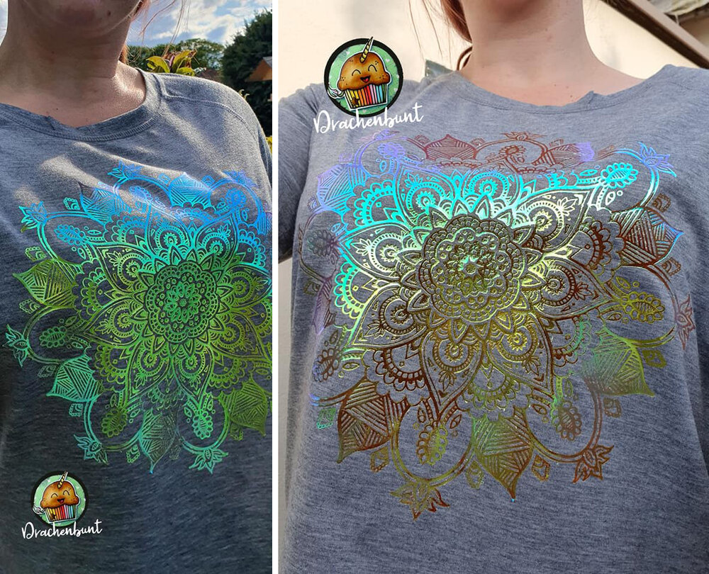 Plotterdatei Plott Mandala 2er Set rund Blume und Stern