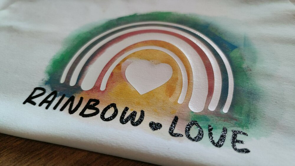 Plotterdatei Rainbow.Love - dxf - svg - png - pdf