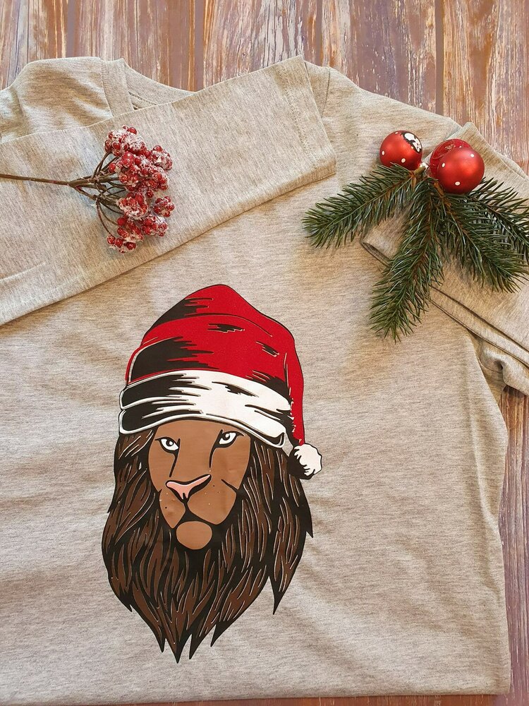 Plotterdatei XMAS Lion - dxf - svg - png - pdf