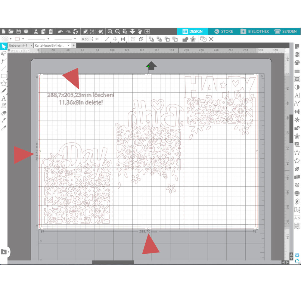 Open DXF file in Silhouette Studio at its original size