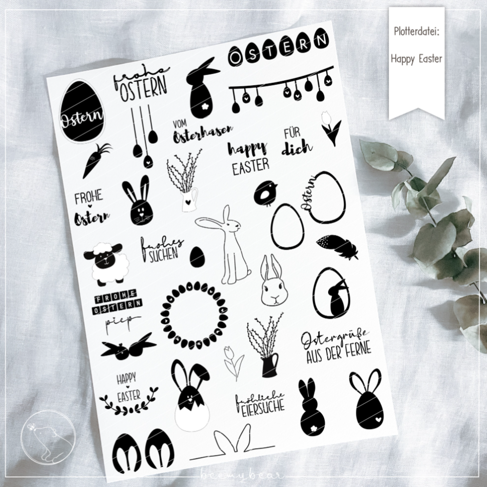 Plotterdatei - Happy Easter