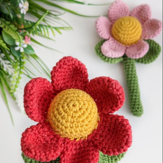 Flower crochet pattern, easy crochet flower tutorial