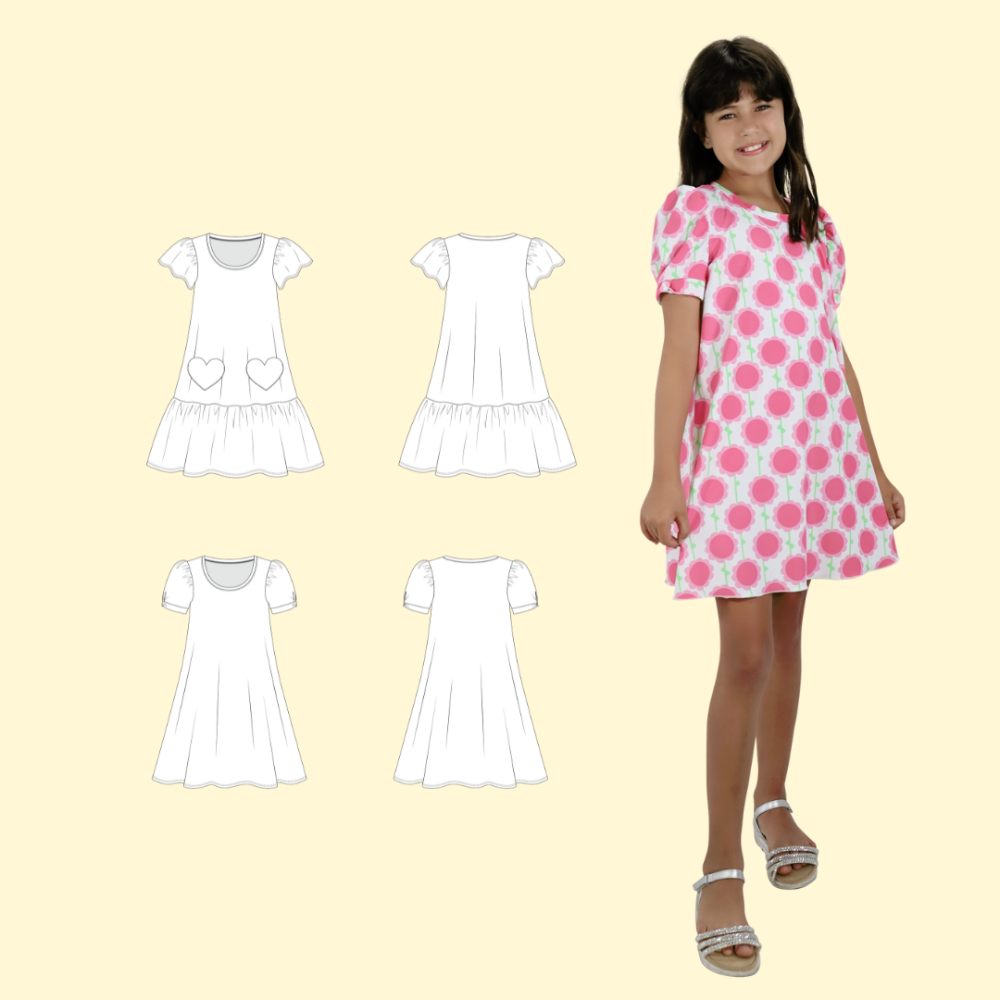 Ilay Girl's Dress PDF Pattern
