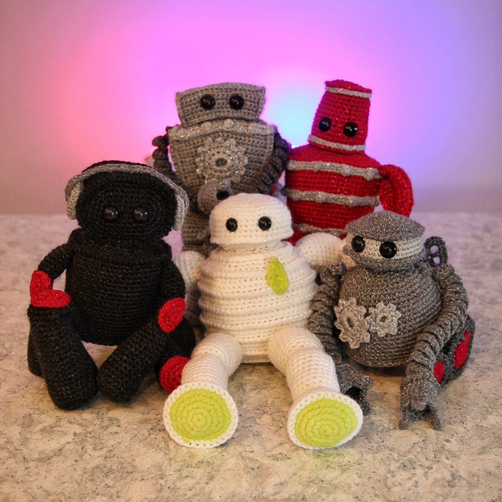 Medium Robot Set #2 Crochet Patterns