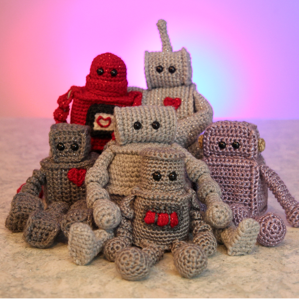 Small Robot Set 1 Crochet Pattern