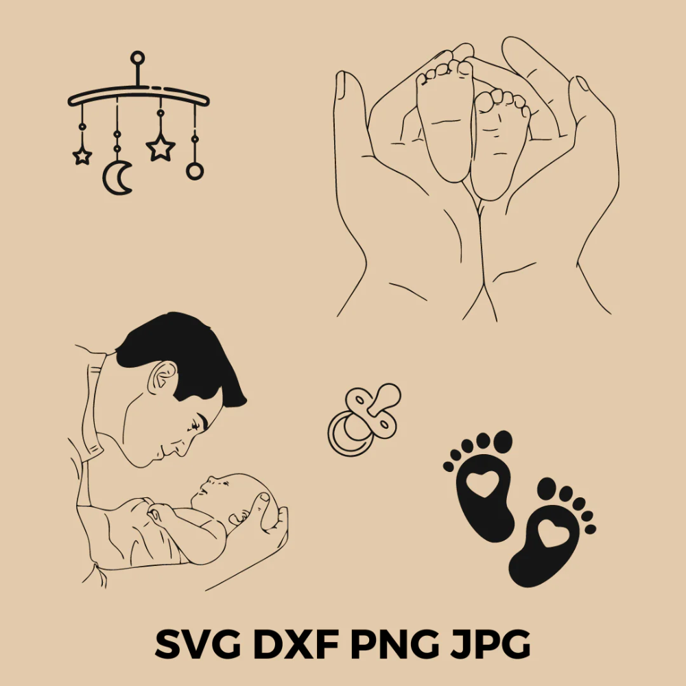 Plotterdatei Baby Bundle