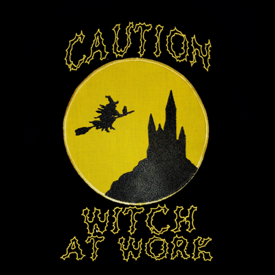 Embroidery file „witch at work“ applique 15-16x26cm