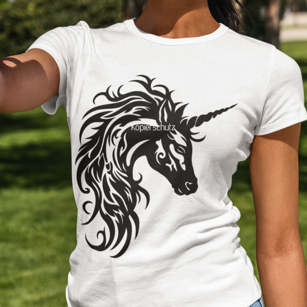 Plotterdatei | Tribal Unicorn 2 SVG | Fantasie Einhorn