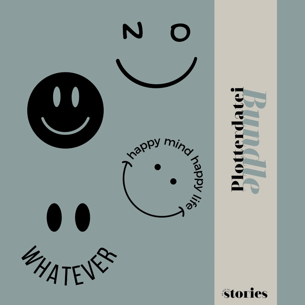 Plotterdatei Set - Smiley | svg dxf png