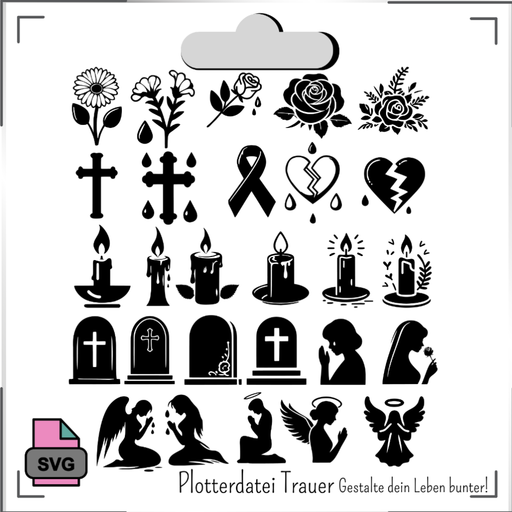 Plotterdatei Trauer Anteilnahme