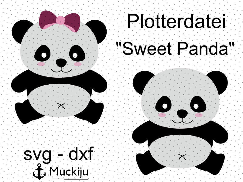 Plotterdatei "Panda sitzend"