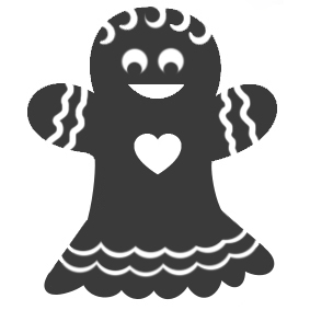 Plotterdatei Lebkuchen Frau