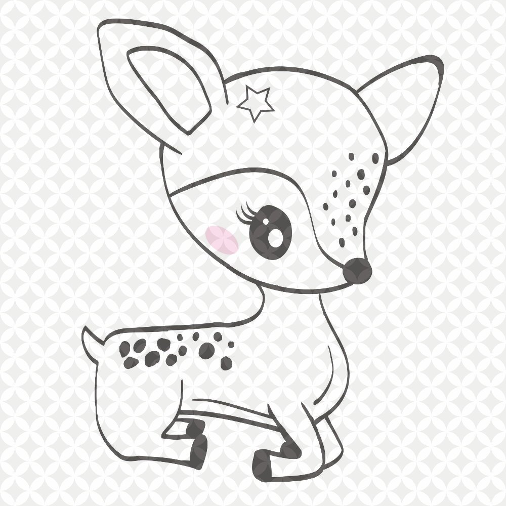 Plotterdatei Ronja Reh Freebie