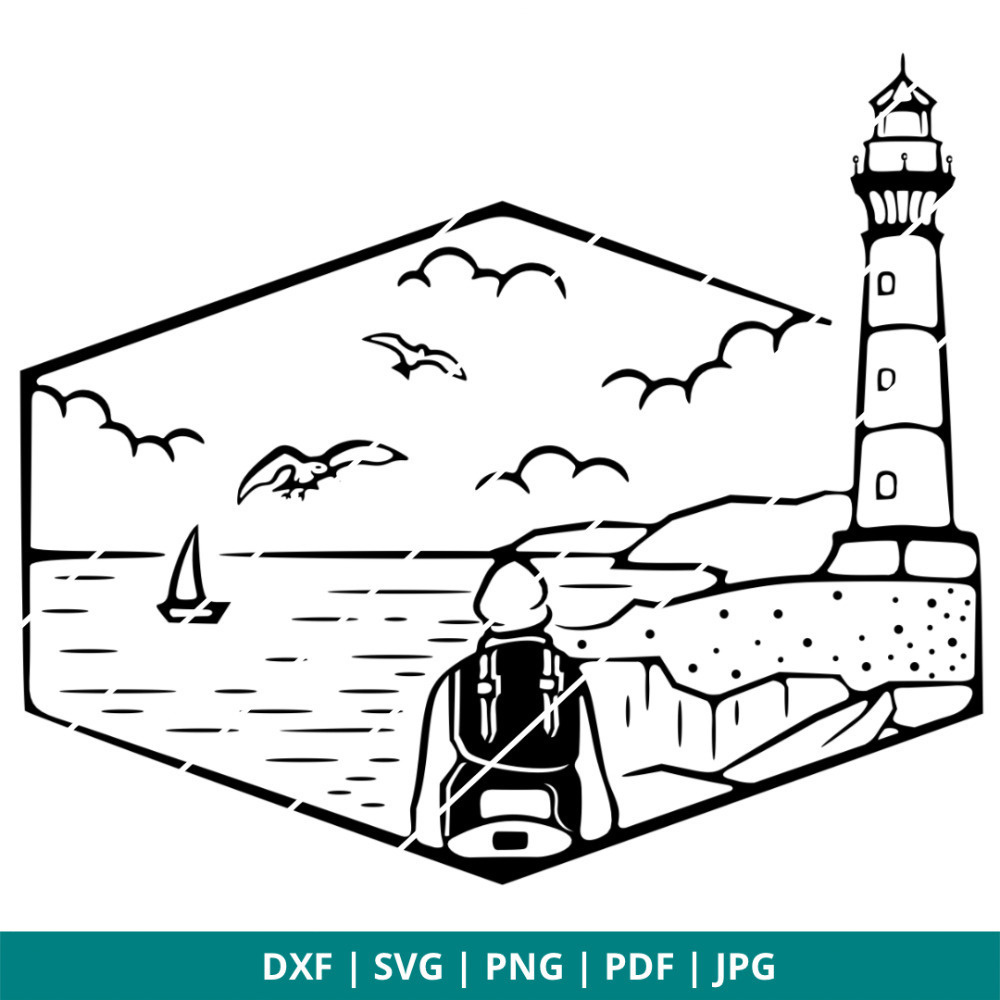 "Lighthouse" DXF JPG PDF PNG SVG