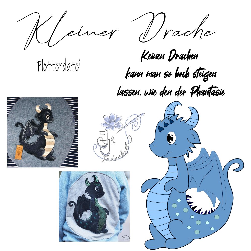 Kleiner Drache Plotterdatei