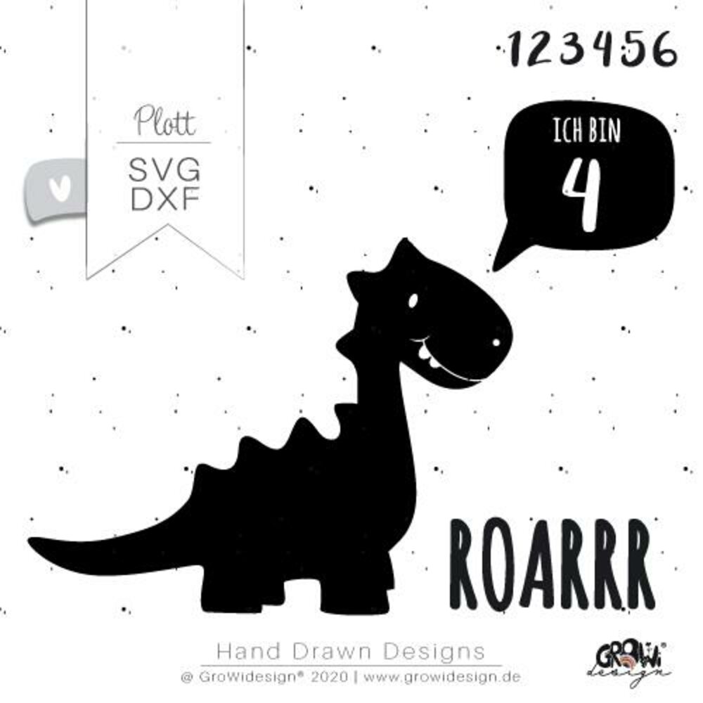 Bday Dino Plotterdatei