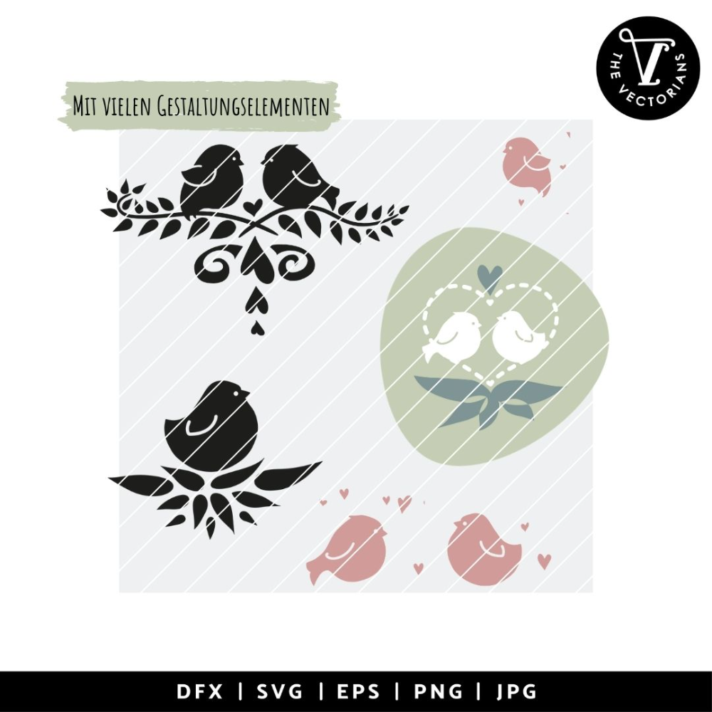 "Happy Birds" Plotterdatei Ostern