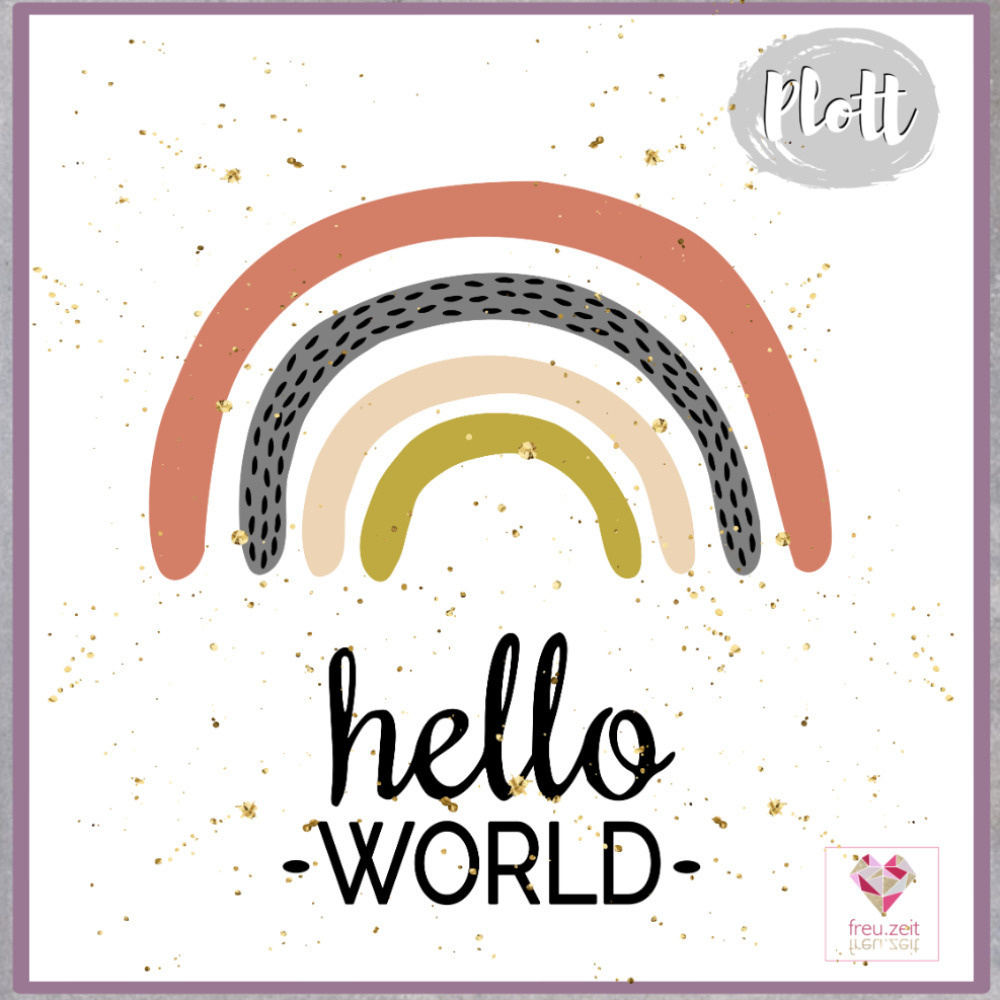 Plotterdatei - Rainbow Love No. 5