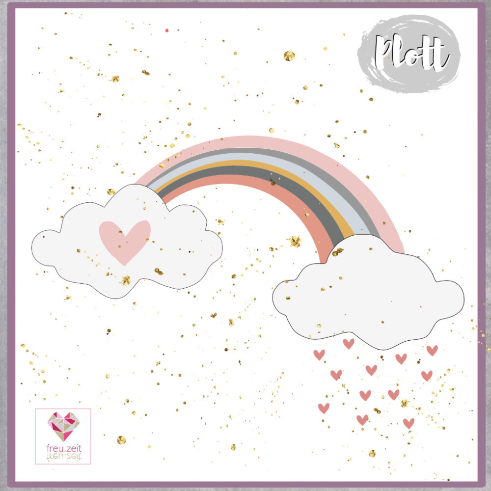 Plotterdatei - Rainbow Love No. 11