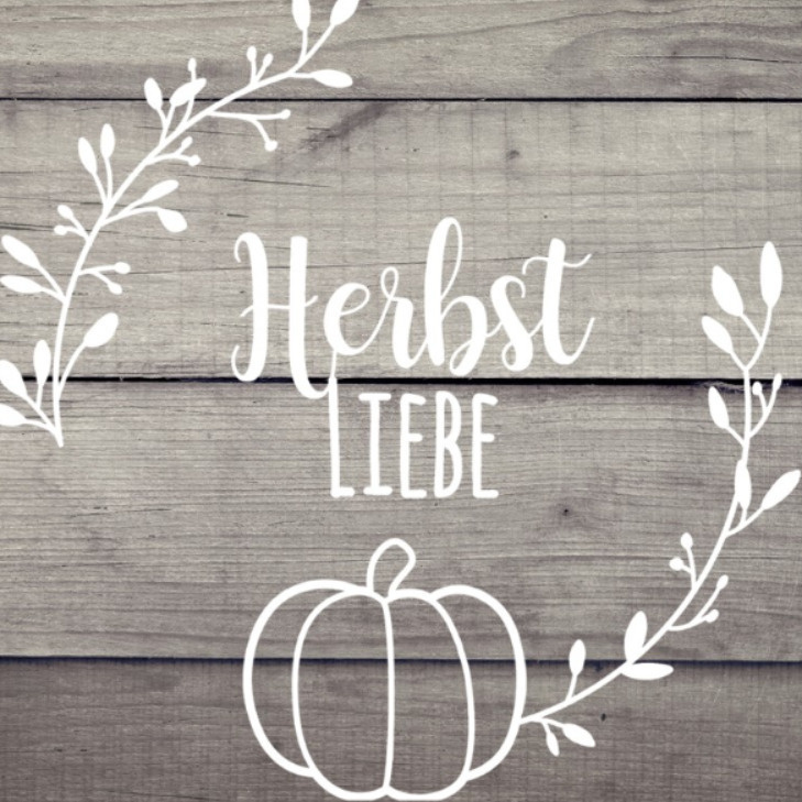 Herbst Herbstliebe Plotterdatei Kürbis SVG DXF PNG PDF
