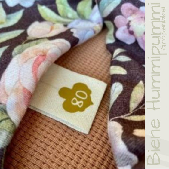 Größenlabel Biene Hummipummi- Plotterdatei